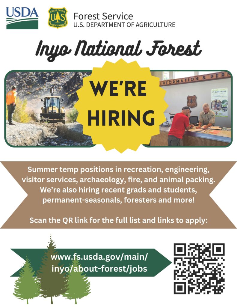 Fall Hiring Efforts Underway at Inyo National Forest - Sierra Wave ...